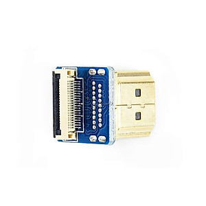Right-Angle HDMI Plug Adapter Vertical for DIY HDMI Cable Connector @XYGStudy