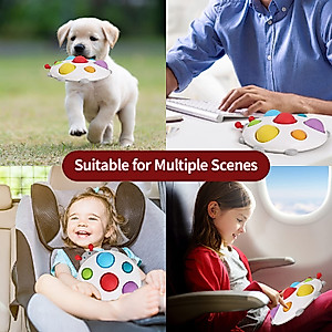 Baby Flipping Busy Board Toys, Early Educational Silicone Sensory Fidget Toy for Toddler 1-3, One Year Old Girls Gifts，Boys 6-12 Months (Ladybird)