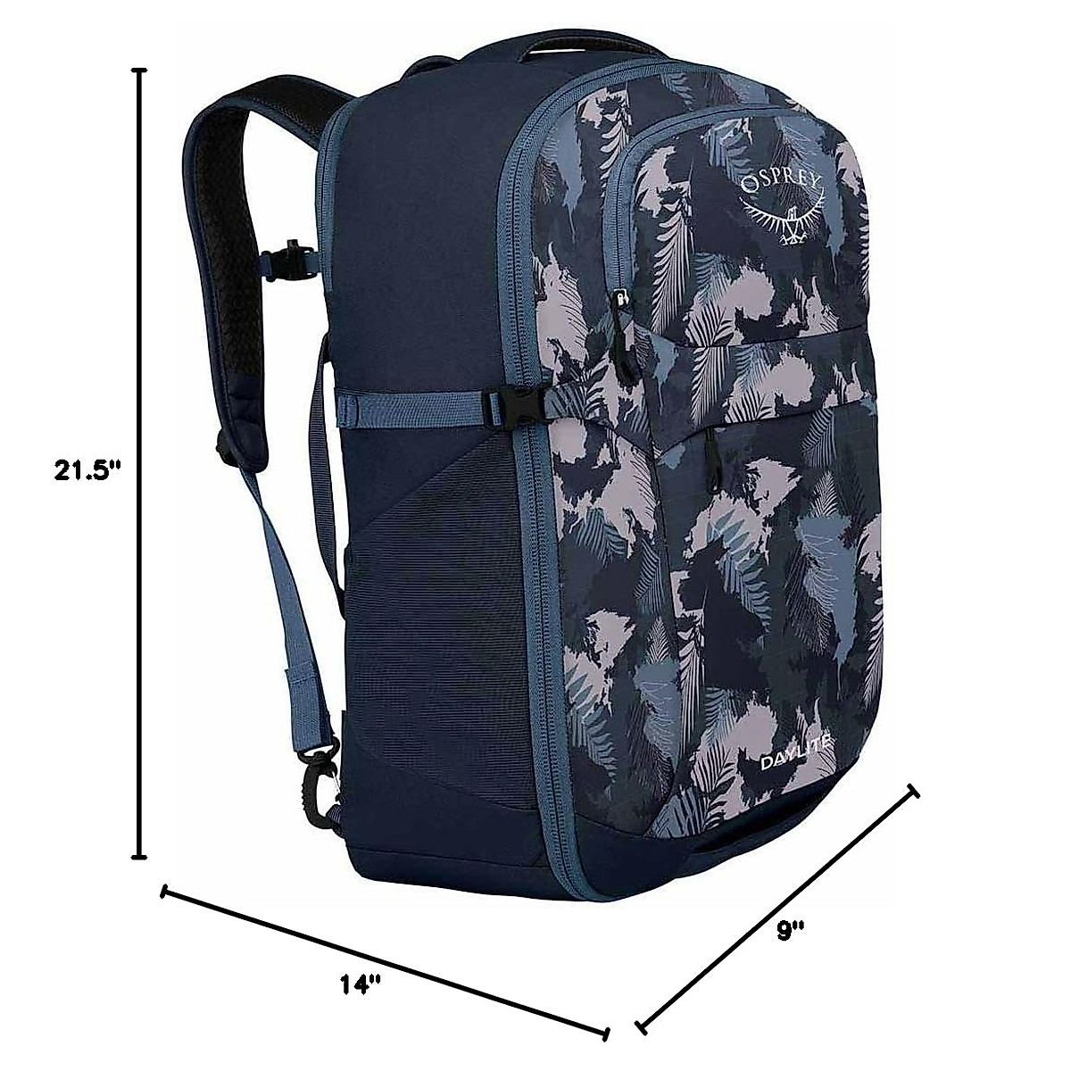 Osprey Daylite Carry-On 44L Travel Backpack, Palm Foliage Print