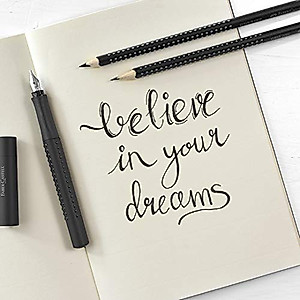 Faber-Castell Grip Edition Fountain Pen and Ballpoint Pen Set - All Black