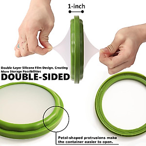 Erehere Avocado Saver and Onion Storage - 4-Piece Set Silicone Food Storage Containers, Multifunctional and Perfect for Lemons, Cheese, Tomatoes, Potatoes, Garlic