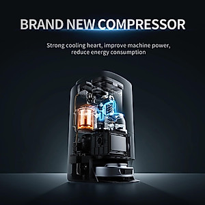 Generic Mvckyi Snowflake Ice Machine Commercial Ice Shaver Machine, Korean Shaved Ice Machine Commercial Snowflake Ice Maker, 176lbs/Day Snow Cone Machine, Fast Cooling, for Snack Bar, Ice Cream Shop