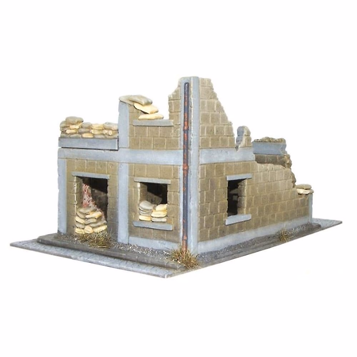 WarLord Bolt Action Wrecked House 1:56 WWII Military Table Top Wargaming Diorama Plastic Model Kit WG-TER-46