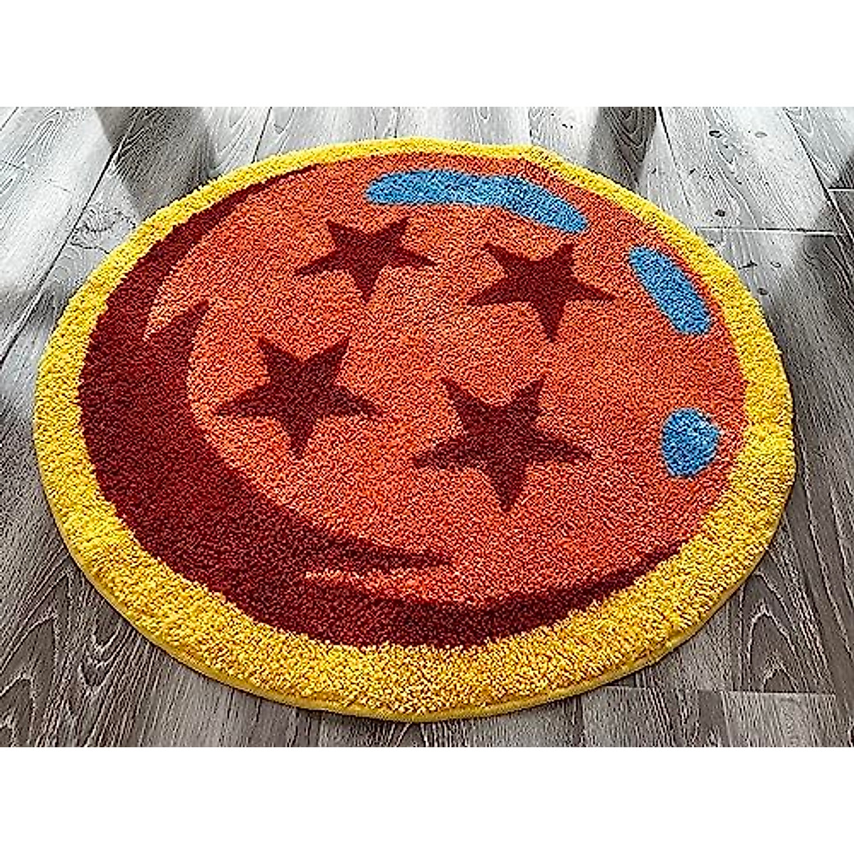 EXIGENT Premium Orange Ball Ultra Soft Anti-Slip Floor Door Mat Rug (OrangeBall)