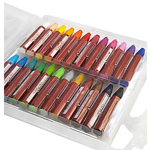 Faber-Castell Blendable Oil Pastels In Durable Storage Case- 24 Vibrant Colors - Non-Toxic Pastels for Kids
