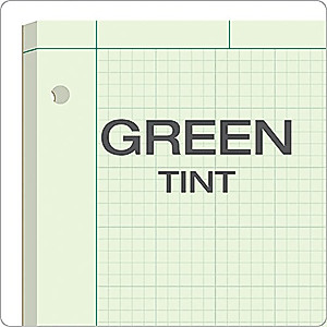 Ampad Engineer Pad, 5 Squares per Inch, 8.5" x 11", 200 Sheet Pad, Green (22-144)