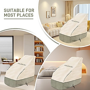 Kollecktiv Massage Chair Cover, Waterproof Dustproof Protector Cover for Full Body Massage Chair Recliner, Cover with Drawstring, Zero Gravity Recliner Massage Chair Protector Cover