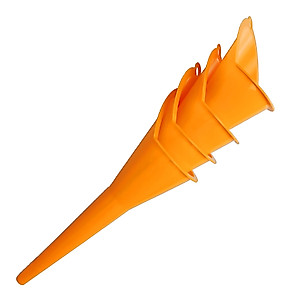 Annurssy 4 Pack Multi-Function Plastic Long Neck Oil Funnel - for All Automotive Oils Lubricants Engine Oils Water Diesel Fuel Kerosene and Other Liquids