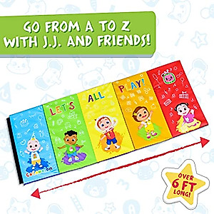 Sunny Days Entertainment CoComelon Official 6ft Tumbling Mat – 5 Panel Folding Mat with Carrying Handles | Active Play for Toddlers