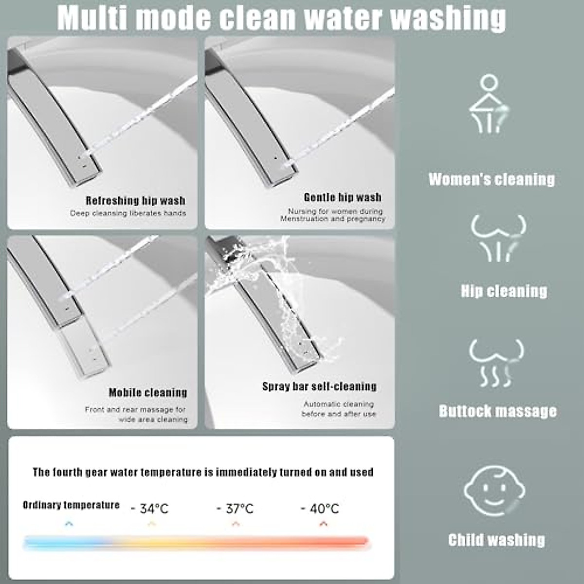 yatuiex Smart Toilet with Bidet Built in for Bathrooms, One Piece Bidet Toilet with Warm Water Sprayer & Dryer, Foot Sensor Operation, Heated Bidet Seat, Auto Toilet with LCD Display White