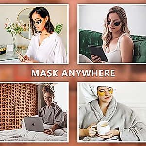 pureSOL PURE SOL. Hydrogel Collagen Eye Mask with Hyaluronic Acid, Grape Seed Extract, Hydrate, Tone and Awaken (12 pairs)