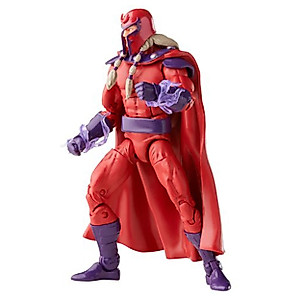 Marvel Legends Series 6-inch Scale Action Figure Toy Magneto, Premium Design, 1 Figure, and 5 Accessories , Red