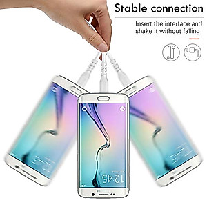 iSeekerKit Micro USB Charging Cable 15ft, 2-Pack 15FT Micro USB Android Charger Cable Nylon Braided Cord Compatible with Samsung Galaxy S7 S6 J7 Note 5, PS4 and More