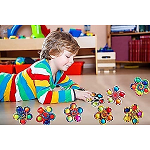 20 Pcs Pop Bubble Fidget Spinners for Party Favors, Hand Fidget Bulk Toys for Classroom Prizes, Halloween Christmas Valentine Gifts for Kids Goodie Bag Stocking Stuffers