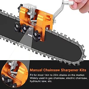 AMESEDAK Chainsaw Sharpener Kit, Chainsaw Chain Sharpening Jig,Suitable for All Kinds of Chain Saws and Electric Saws, for Lumberjack,Garden Worker