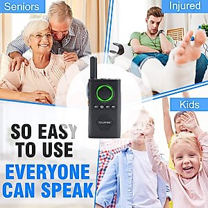 ChunHee Intercoms Wireless for Home-Home Intercom for Elderly-Business Intercom System Room to Room Communication 1.5 Miles Long Range 16 Channel Intercom System for Office/Camping/Hiking/Vacation