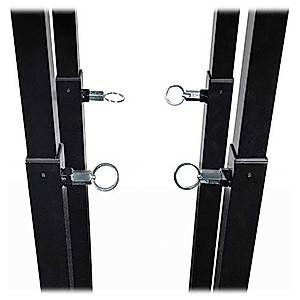 Rockville Adjustable Totem Moving Head Light Stand+Scrim+Bag, 8 ft. Black (RTP82B)