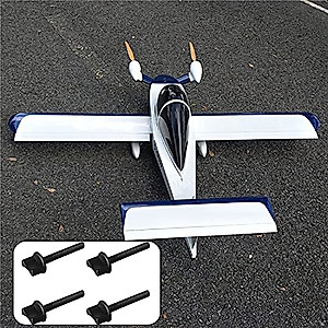 Fielect 10Pcs M6 x 40mm Nylon Thumb Screw Bolt Hand Plastic Screws Metric Thread for RC Model Aircraft Black