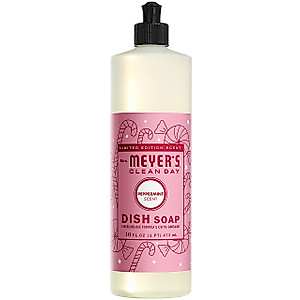 Mrs. Meyer's Kitchen Set, Dish Soap, Hand Soap, and Multi-Surface Cleaner, 3 CT (Peppermint)
