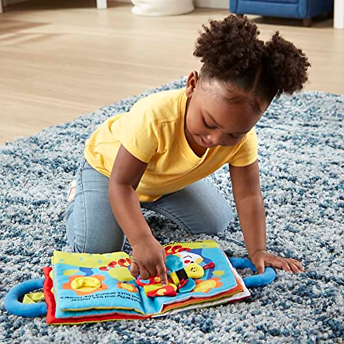 Melissa & Doug K’s Kids My First Activity Book 8-Page Soft Book for Babies and Toddlers - Early Learning Developmental Plush Soft Activity Book