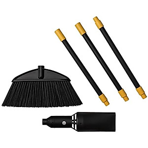 Aerobroom Outdoor Broom with Built-in Lightweight Rechargeable Cordless Leaf Blower | Collapsible Broom for RV, Camping, Deck, Patio or Balcony