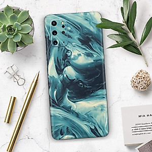 DesignSkinz Liquid Abstract Paint Remix V37 Protective Vinyl Decal Wrap Skin Cover Compatible with The Samsung Galaxy S20 (Screen Trim & Back Glass Skin)