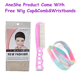 AneShe Wigs 28" Long Wavy Hair Heat Resistant Cosplay Wig for Women (Light Blonde)