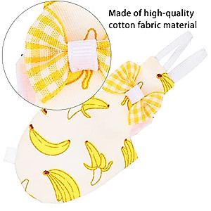 Ipetboom Rope Cotton Cockatiel Bird Pet Light Parrot Supplies Macaw Washable Nappy- Training & Harness Parakeet Suit Adjustable Budgie Clothes Pad Nappies Yellow Flight Pee Breathable S