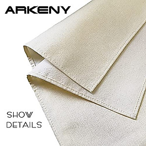 ARKENY St Patricks Day Lucky Green Shamrock Table Runner 72 Inches Eucalyptus Leaves Spring Seasonal Holiday Decor for Dining Table Indoor Home Farmhouse Tabletop Decoration AT386