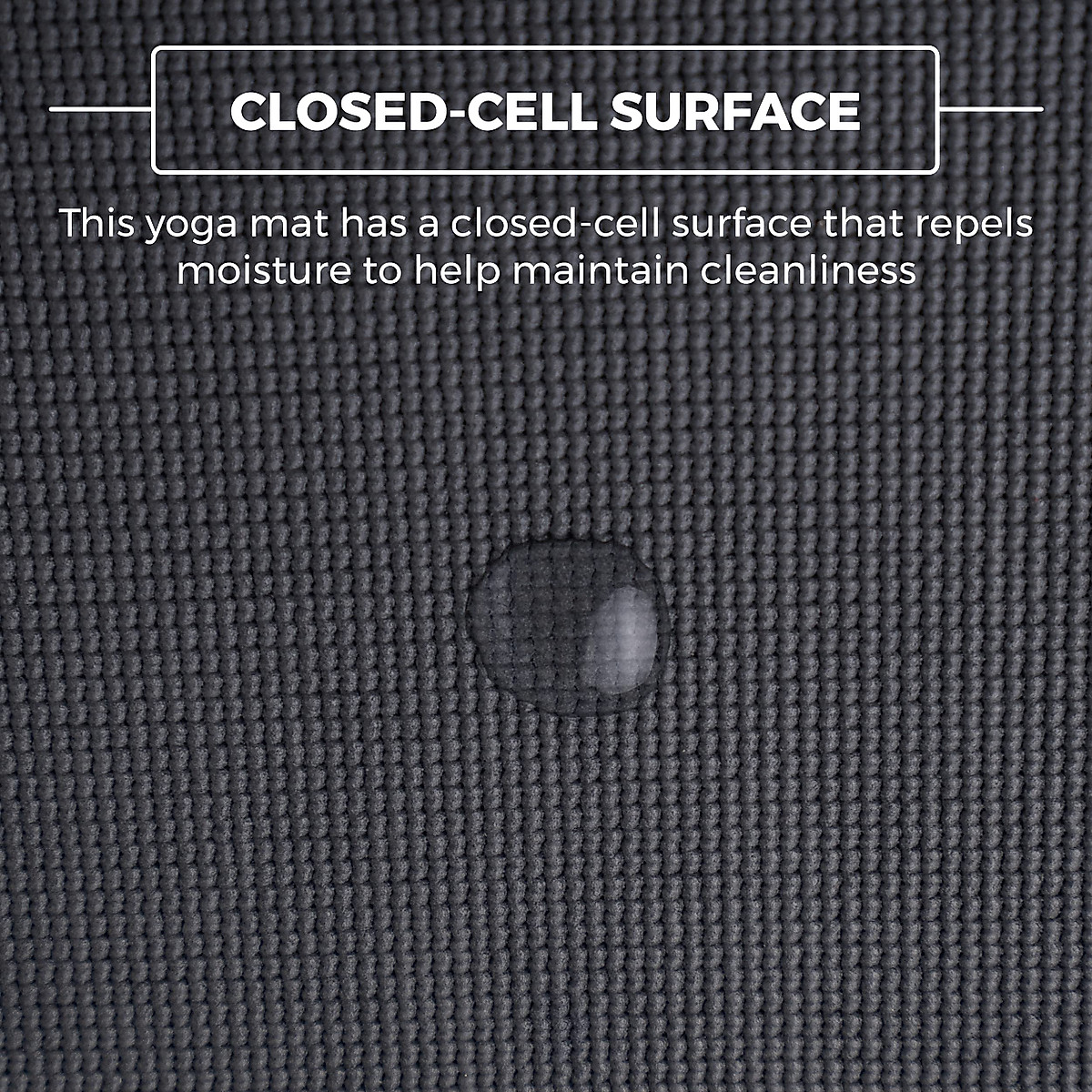 Mount Adams Vista Wide Yoga Mat Thick 6mm, 72" by 26", Extra Large Yoga Mat for Pilates, Stretching, Fitness, or Home Workout Gym, Non Slip and Anti Tear Exercise Mats, Great for Men, Women, and Kids (Charcoal)