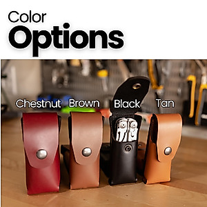 Heavy Duty Leather Multitool Sheath – EDC Belt Holster for Leatherman Surge, Wave+ – Fits Gerber, SOG, Victorinox – Secure Multitool Pouch – Compact, Tactical Everyday Carry Gear – Made in USA