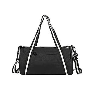 Nike NK HERITAGE DUFF - RETRO Duffle Bag', BLACK/BLACK/HYPER ROYAL, One Size, backpacks