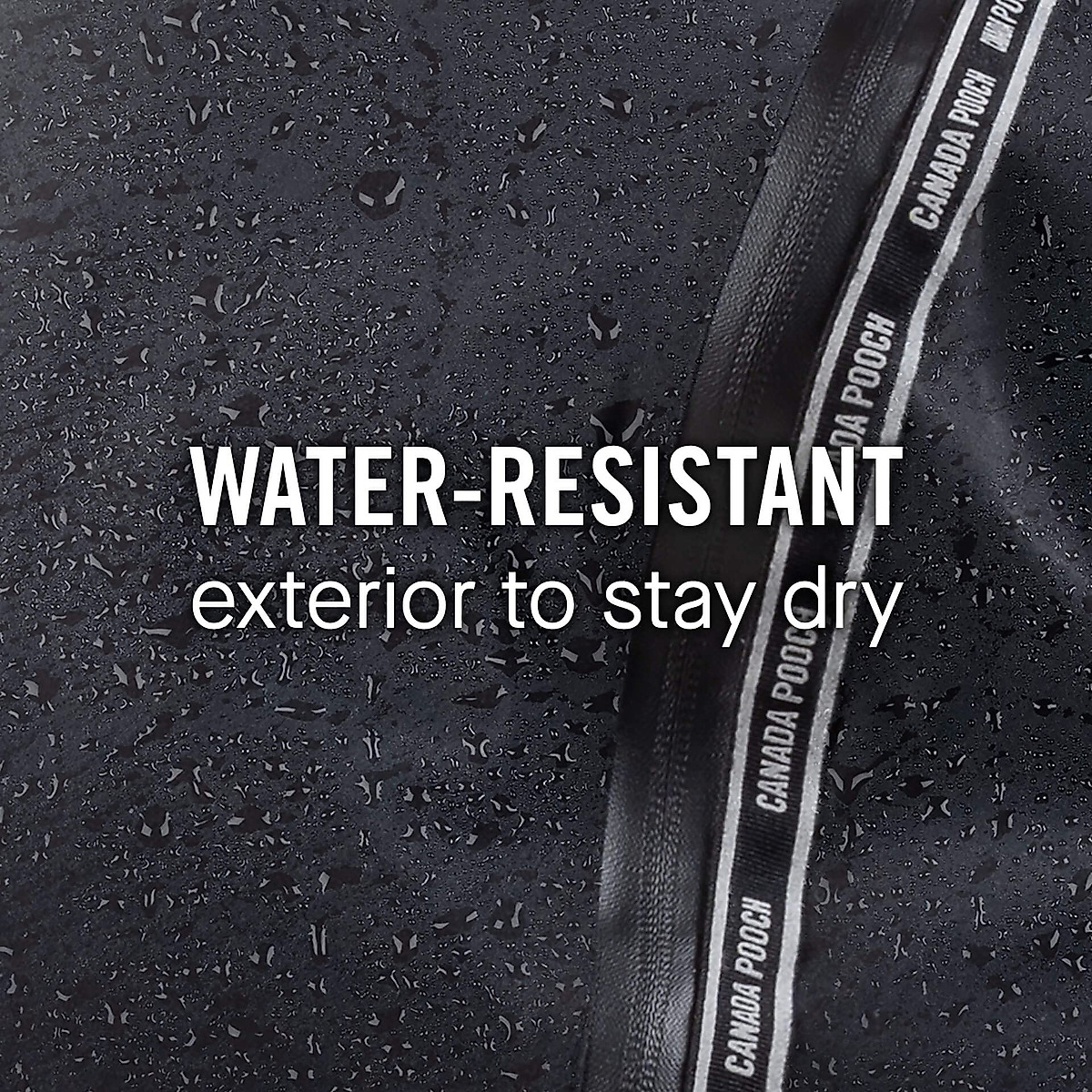 Canada Pooch Dog Snowsuit Thermal Dog Snow Jacket with Full Body Coverage Water-Resistant Easy On Dog Outdoor Onesie Warm Dog Bodysuit Pet Clothes - Black/Size 18