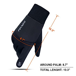 Mens 3 Pieces Winter Warm Beanie Hat Scarf and Touchscreen Gloves Set,Knit Cap Neck Warmer with Fleece Lined (Beanie+Scarf+Gloves(Black))