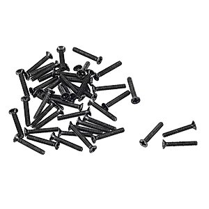 uxcell M2 x 12mm Phillips Screws Fastener Black for Laptop PC TV Fan Switch 500pcs