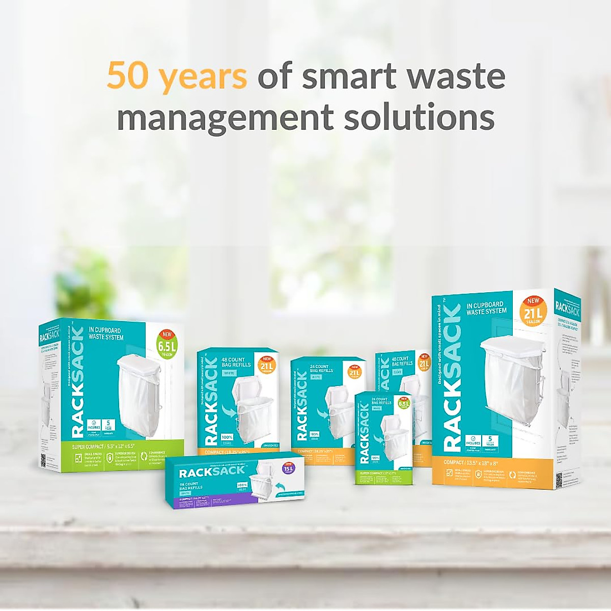 Mid-America Bag 50120 Rack Sack Bathroom Waste Bag