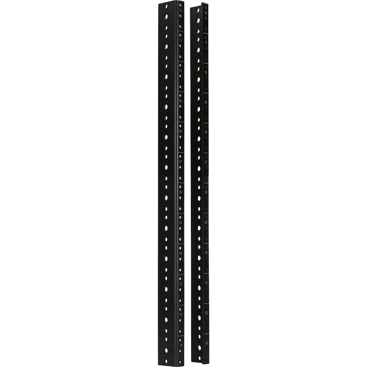 Gator Rackworks Heavy Duty Steel Rack Rail Set; 12U Rack Size (GRW-RACKRAIL-12U)