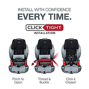 Britax Grow with You ClickTight Harness-2-Booster Car Seat, Seaglass , 26.5x17.75x25 Inch (Pack of 1)