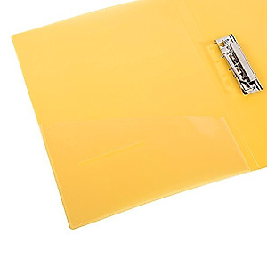 Filexec 6192, Clamp Binder, Frosted, Set of 6, 6 Assorted Colors Blueberry, Strawberry, Grape, Lime, Lemon, Tangerine (50028-6192)