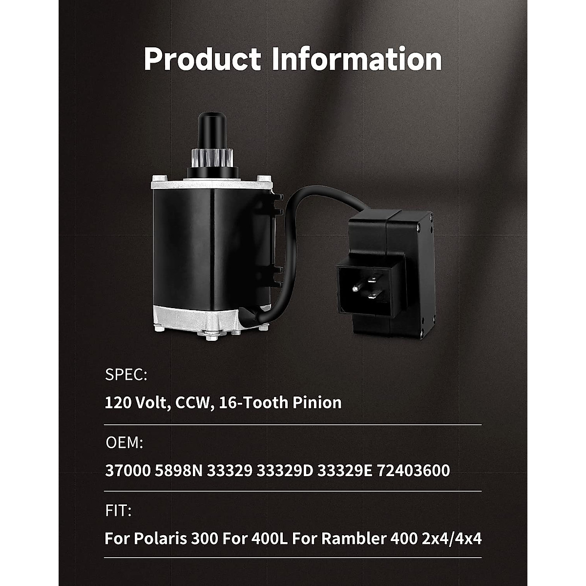 OCPTY Tecumseh Starter Replacement fit for Snowblower and Snow Thrower 33329 33329C 33329D 33329E 37000