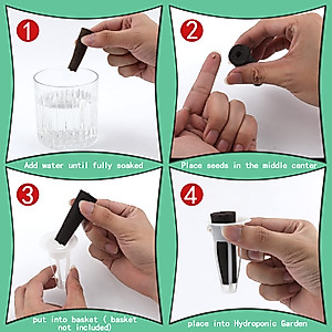 50pcs Grow Sponges, Replacement Grow Sponges Seed Root Growth Sponges for Planting Hydroponics Growing Sponge Compatible with Aerogardens Pod Sponges for Indoor Garden Hydroponics Growing System