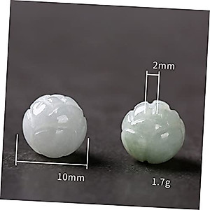 SEWACC 10pcs Beads for Jewelry Beads in Bulk Circle Beads Gemstone Loose Beads Acrylic Round Loose Beads Beads for Bracelets Crafting Supplies Suite Set Craft DIY Beads Loose Beads Colored Beads