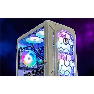 ViprTech Ghost 3.0 Liquid-Cooled PC - AMD Ryzen 5 5600X (12-LCore 4.6Ghz), RTX 4060 8GB, 32GB DDR4 3200 RAM, 1TB NVMe SSD, VR-Ready, Streaming, WiFi, RGB, Win 11, Warranty, Gaming Desktop Computer