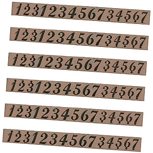 Milisten 6 Sheets Ethereal Drum Sticker Steel Tongue Drum Decal Instrument Accessory Percussion Instrument Sticker Accessories for Percussion Instrument Drum Note Otomatone Scale Paper Pick