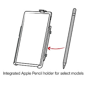 RAM Mounts EZ-Roll'r Cradle for Apple iPad Mini 6 RAM-HOL-AP36U Compatible with RAM B 1" and C 1.5" Size Round Ball Bases