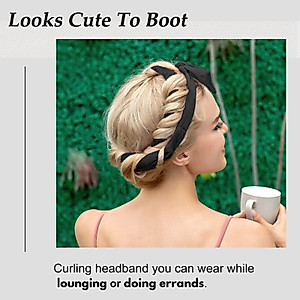 Bicico Heatless Hair Curling Headband for Women, No Heat Curl Ribbon for Overnight Waves and Curls - 8 Piece Set