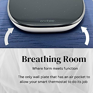 Blue Shimmer Square Wall Plate for Ecobee Smart Thermostat Enhanced and Premium Cover Trim Backplate