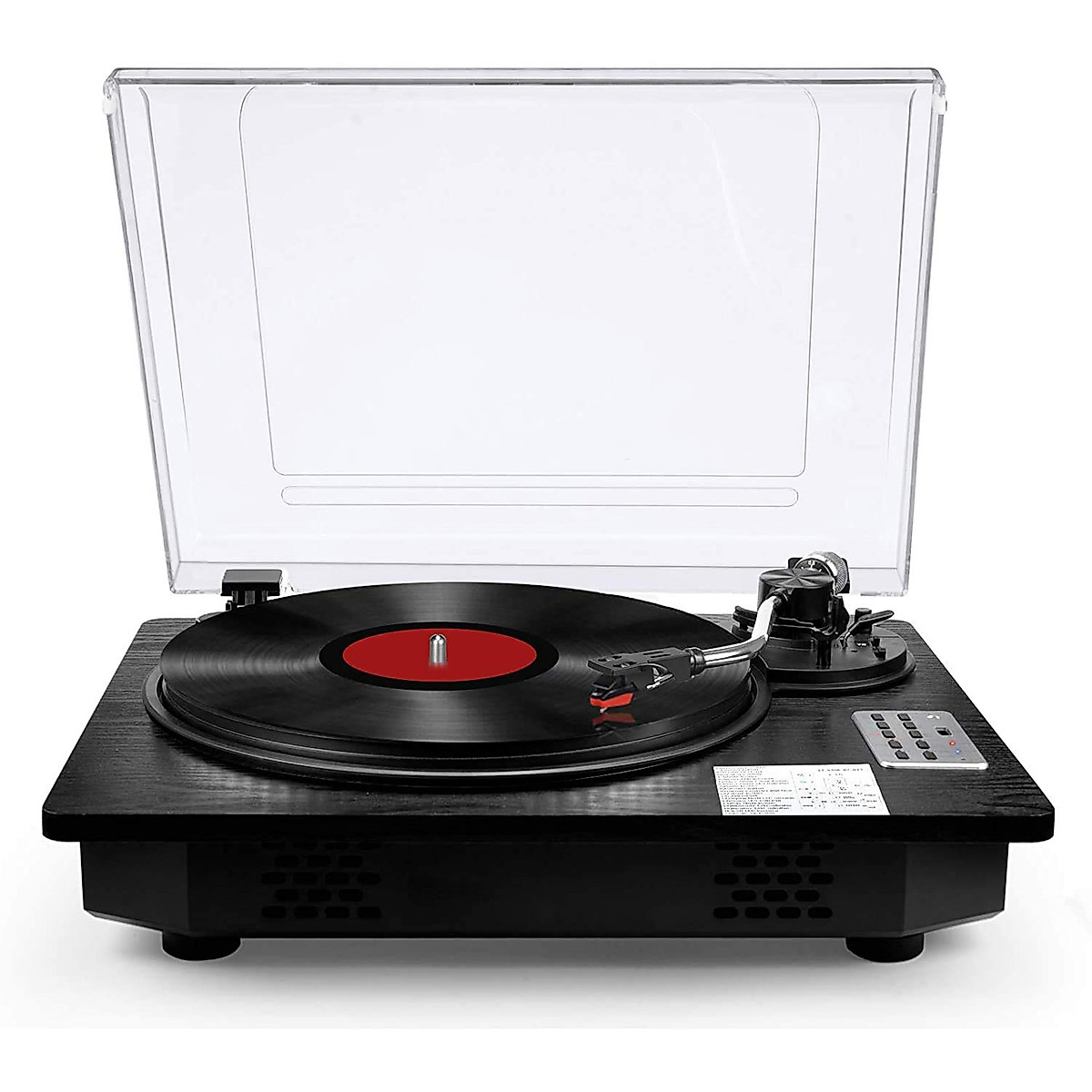 Record Player with Bluetooth Output Input for Vinyl with Speakers,Turntable for Vinyl Records Supporting Vinyl to MP3 Encoding TS USB Folder Counter Weight Speed Adjust