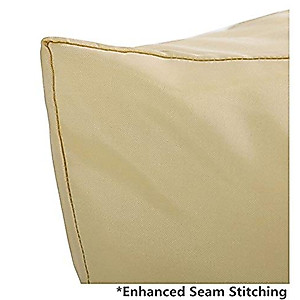 UHousDeco Outdoor 3 Triple Seater Hammock Patio Swing Chair Cover, Water-Resistant, All Weather Protection, Beige Color