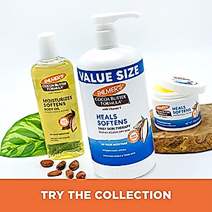 Palmer's Cocoa Butter Formula Daily Skin Therapy Body Lotion, Pump Bottle, 33.8 Ounces (Pack of 2)